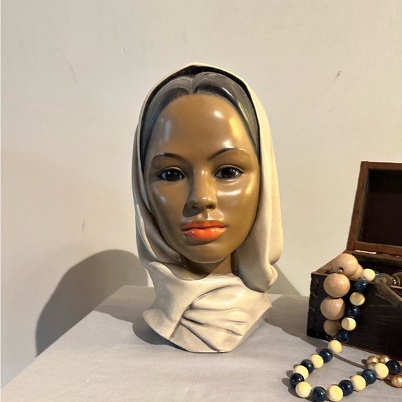 Art | Vintage Midcentury Marwal Chalkware Exotic Middle Eastern 1bust ...